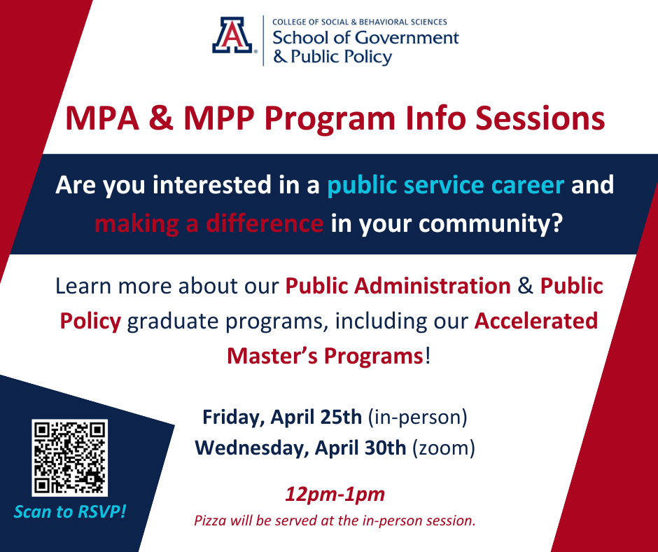 MPA & MPP Info Sessions (Main Campus programs) | School of Government and Public Policy ...